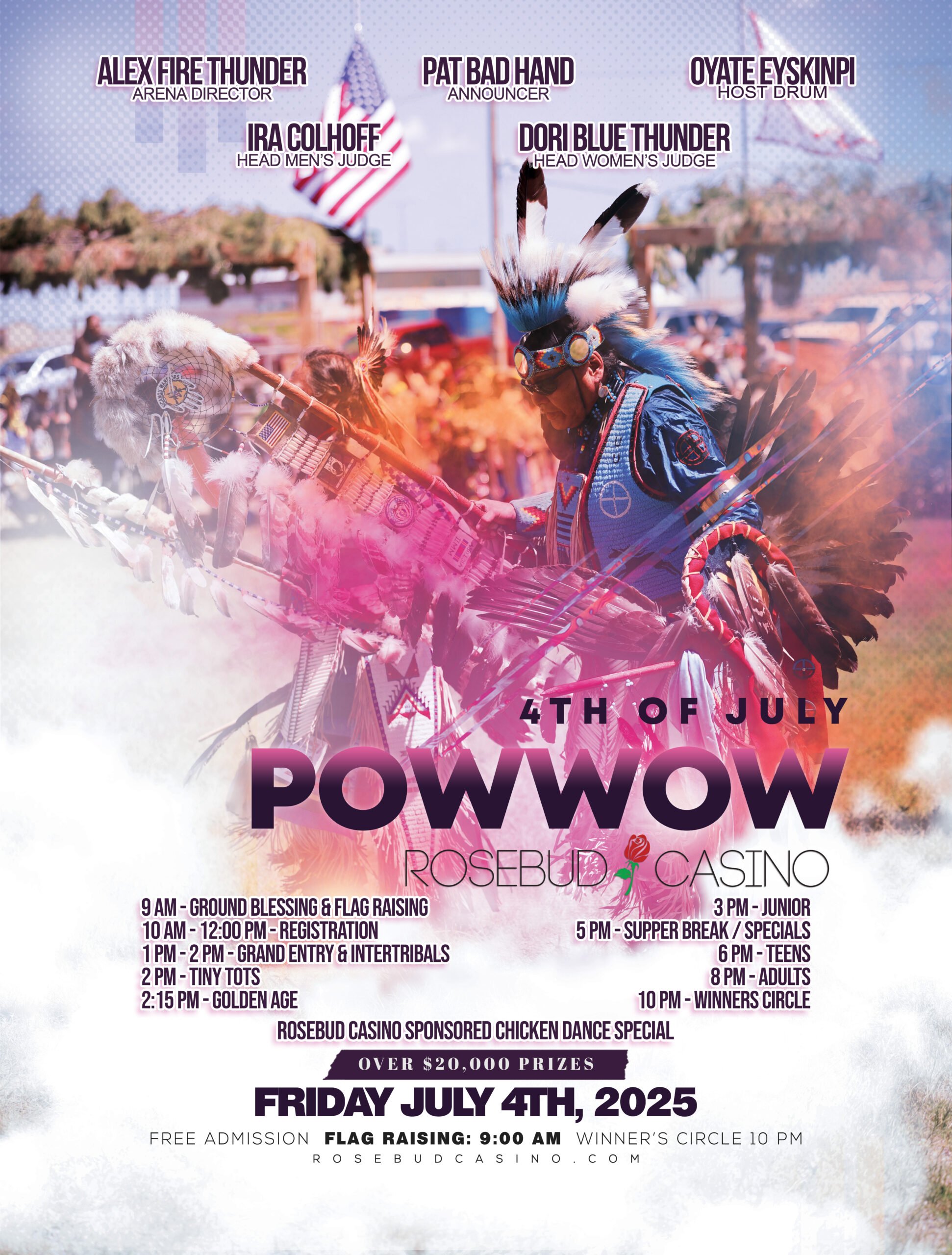 Rosebud Casino 4th of July Pow Wow 2025 – Pow Wow Calendar